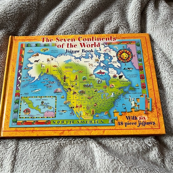 Other | The Seven Continents Of The World Jigsaw Book | Poshmark